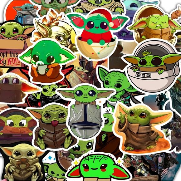 Accessories | Baby Yoda Stickers 13 Ct W Bonus Kawaii Seasonal Holiday ...